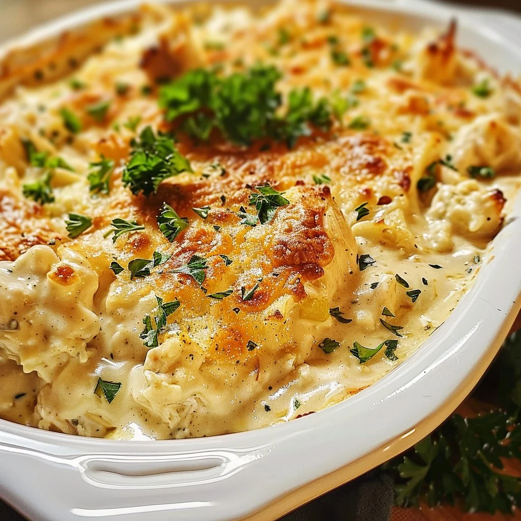 Creamy Cottage Cheese Millionaire Chicken Casserole